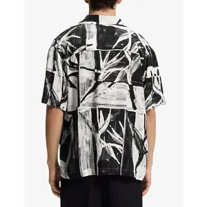 Hugo Oversized Abstract-print Woven Shirt