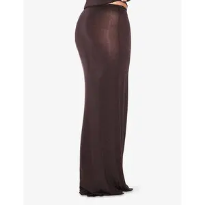 SKIMS Sheer Mid-rise Stretch-modal Maxi Skirt