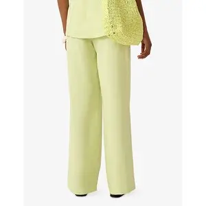 OMNES Birch Wide-leg Linen-blend Trousers