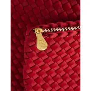 NAGHEDI St Barths Medium Woven Tote Bag - Rosso