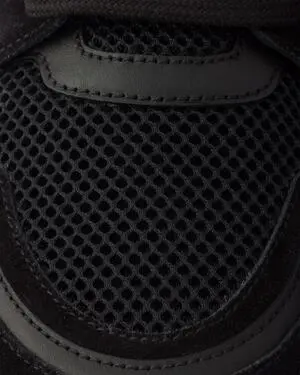 Prada Prax Leather And Fabric Sneakers - Black