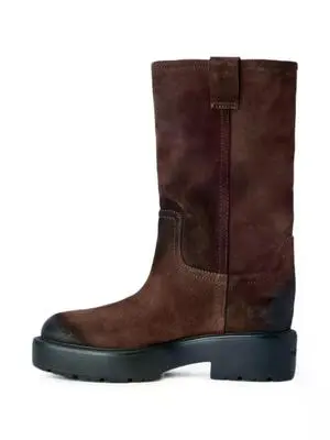 Miu Miu Round-toe Suede Boots