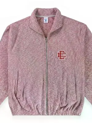 ERIC EMANUEL Bouclé Logo-embroidered Sweatshirt - Pink