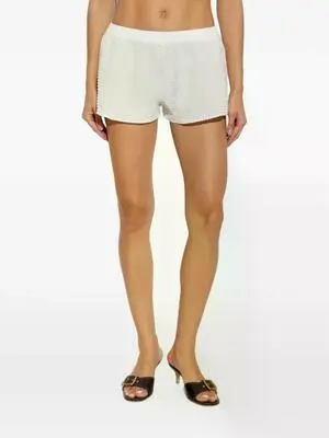 Hunza G Resort Seersucker-effect Shorts - Neutrals