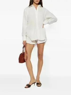 Hunza G Resort Seersucker-effect Shorts - Neutrals