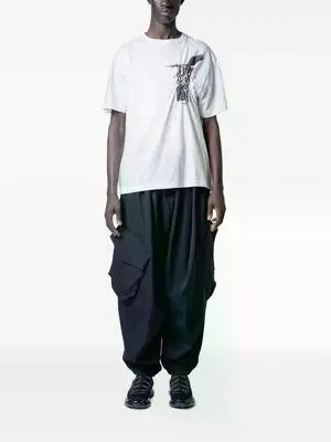 YOSHIOKUBO Pleated Cargo Pants - Black