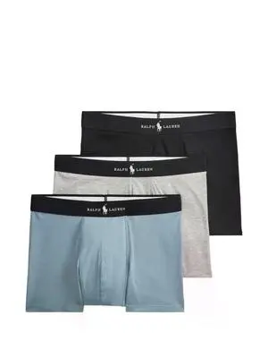Polo Ralph Lauren 3 Pack Pony-motif Trunks - Multicolour