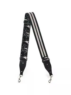 Valentino Garavani Rockstud Abstract-pattern Bag Strap - Black