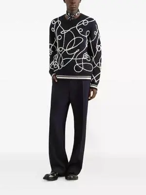 Dolce & Gabbana Virgin-wool Pullover With Embroidery