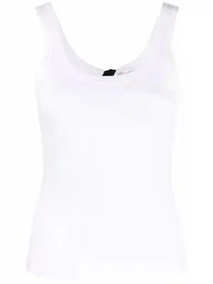 Red Valentino Bow-detail Tank Top - White