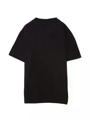YOSHIOKUBO Twisted-detail Logo-print T-shirt
