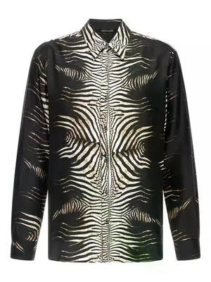 Roberto Cavalli Print Silk Shirt