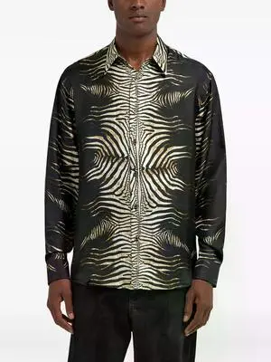 Roberto Cavalli Print Silk Shirt