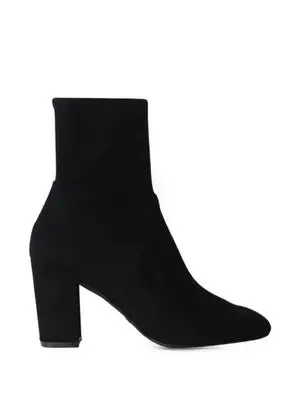 STUART WEITZMAN Yuliana Suede Ankle Boots - Black