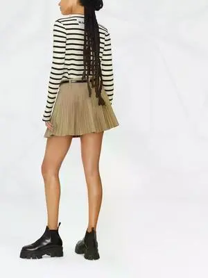 Red Valentino Pleated Mini Skirt