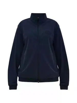 EA7 Logo-patch Zip-up Sweatshirt - Blue
