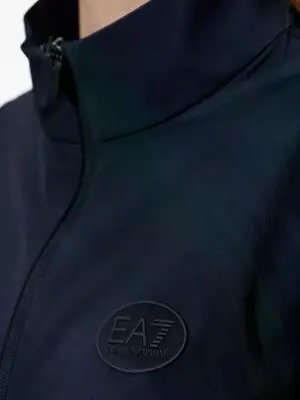 EA7 Logo-patch Zip-up Sweatshirt