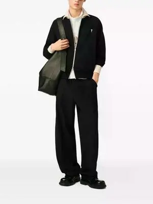 AMI Paris Elasticated-waist Wool Trousers