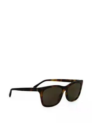 Gucci Tortoiseshell-effect Rectangle-frame Sunglasses