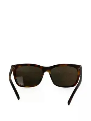 Gucci Tortoiseshell-effect Rectangle-frame Sunglasses