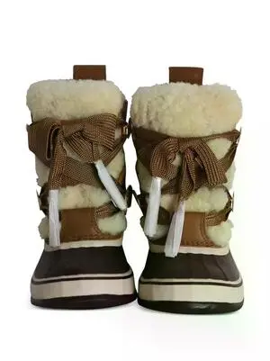 Chloé Shearling-trim Hiking Boots - Brown