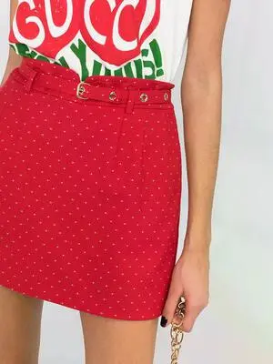 Red Valentino Dotted Belted Shorts