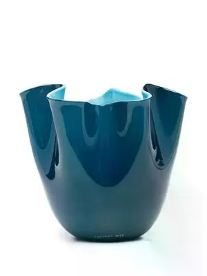 VENINI Opalino Two-tone Porcelain Vase