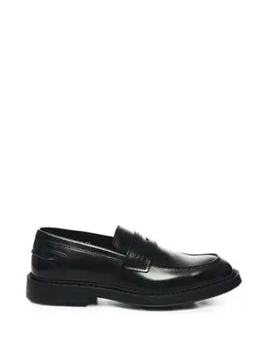 DOUCAL'S Leather Loafers - Black