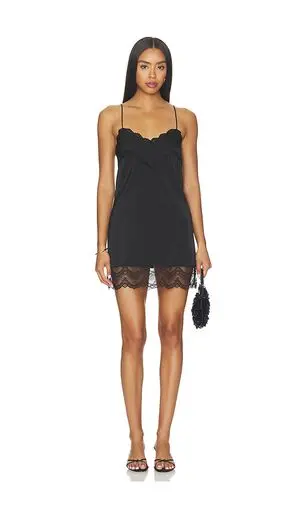 MORE TO COME Elkin Mini Dress With Lace Trim