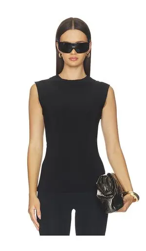 Norma Kamali X Lifestyle Sleeveless Top In . Also - Black