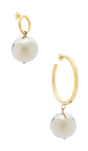 Isabel Marant Étoile Asymmetric Earrings - Metallic Silver