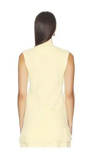 Clea Tiama Fringe Hem Knit Top