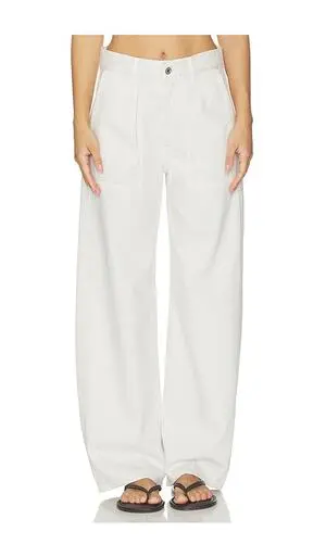 AGOLDE Low Curve Utility Jean In . Also - White