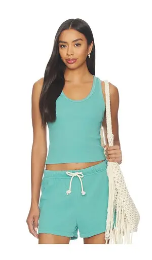 PERFECTWHITETEE Blondie Rib Bra Friendly Tank In . Also - Teal