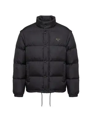 Prada Re-nylon Short Down Jacket - Black