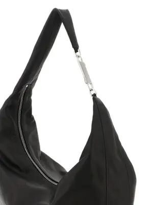 Rick Owens Gemini Leather Shoulder Bag - Black