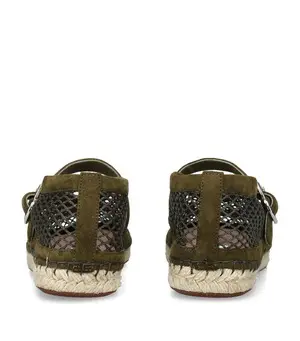 Alaïa Suede Mesh Espadrilles