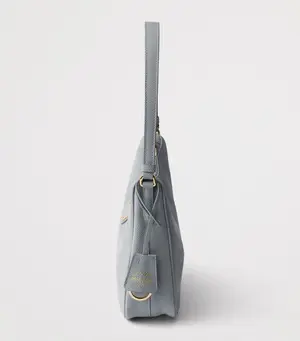 Prada Leather Re-edition 2005 Shoulder Bag - Turquoise