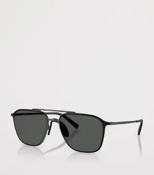 Giorgio Armani Metal Aviator Sunglasses