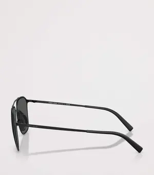 Giorgio Armani Metal Aviator Sunglasses