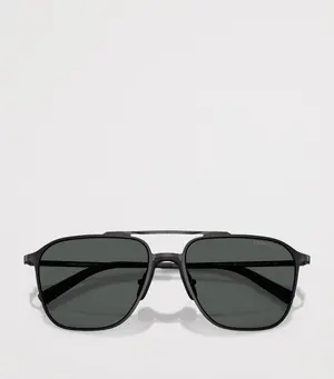 Giorgio Armani Metal Aviator Sunglasses
