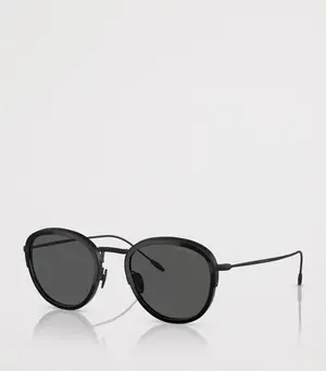 Giorgio Armani Metal Round Sunglasses