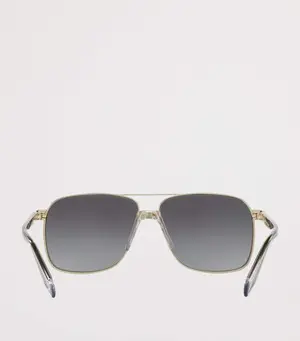 Versace Steel Square Sunglasses