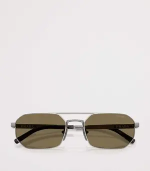 Prada Metal Irregular Sunglasses