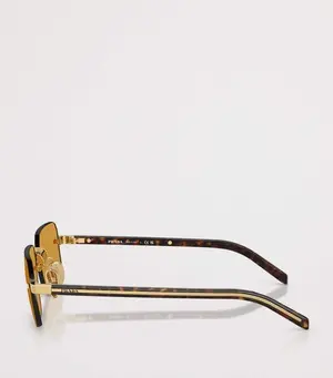 Prada Rimless Rectangle Sunglasses