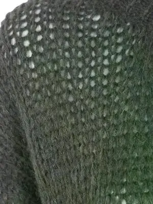 NUUR Open-knit Round-neck Sweater