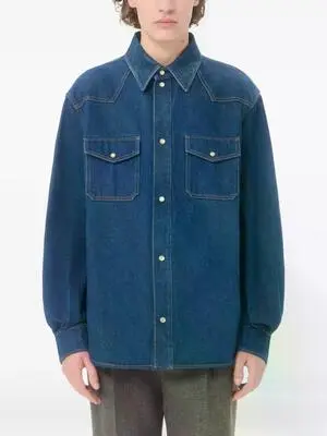 Valentino Garavani Denim Shirt With Vgold