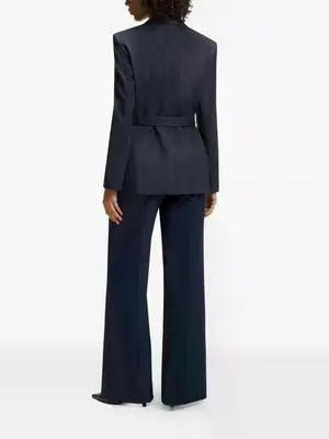 Hugo Pinstripe-print Belted Blazer