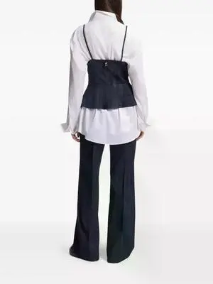 Hugo Pinstripe-pattern Peplum Top