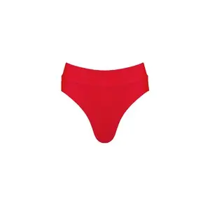 MONARCH Stella High Waisted Bikini Bottom - Red